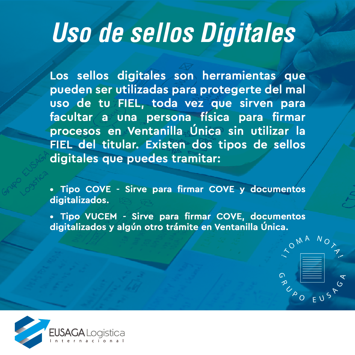¡TOMA NOTA! – Uso de sellos Digitales – OCEGA